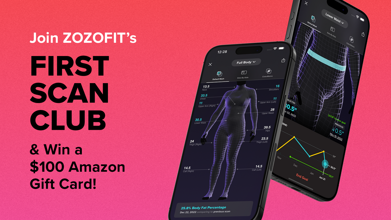 Join ZOZOFIT's First Scan Club For Your Chance to Win a $100 Amazon Gi
